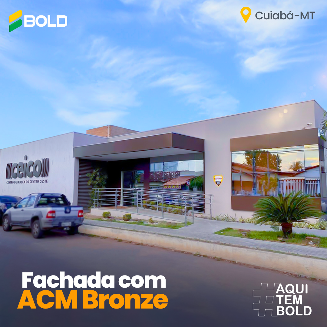 Fachada com ACM Bronze! - Bold