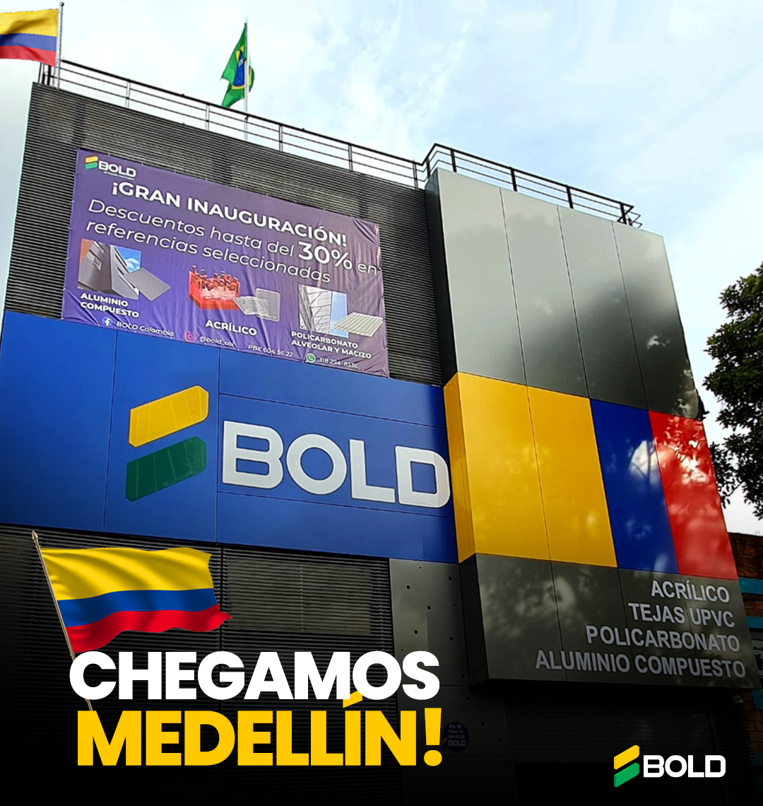 Chegamos Medellín! 🚀 - Bold