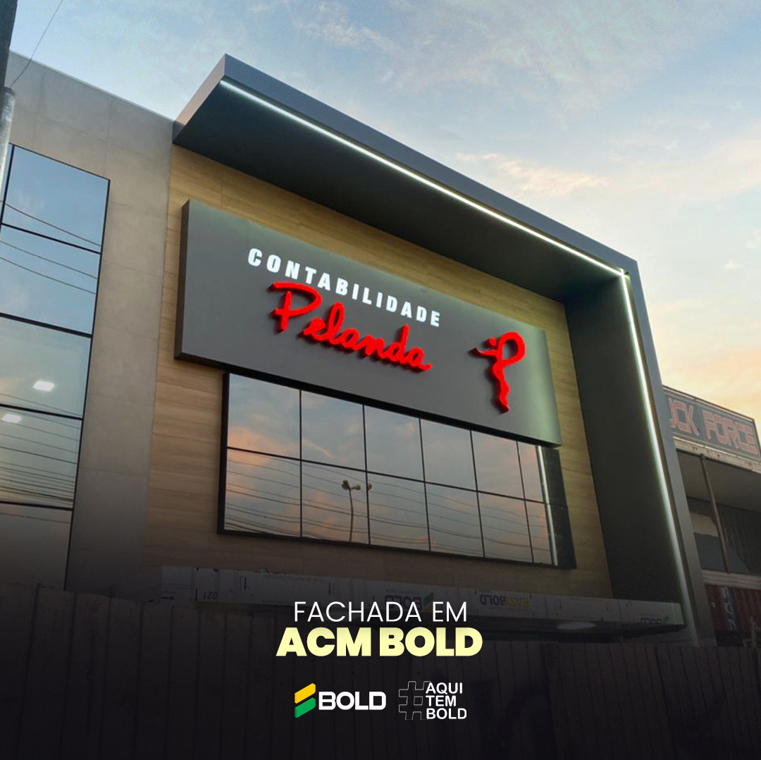 Portfólio com mais de 54 cores de chapas de ACM - Bold